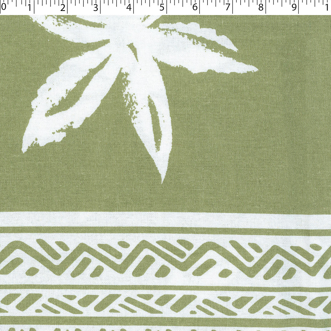 SAN PAULO RAYON/LINEN BLEND PRINTS - FLORAL BORDER – Fabricland Online