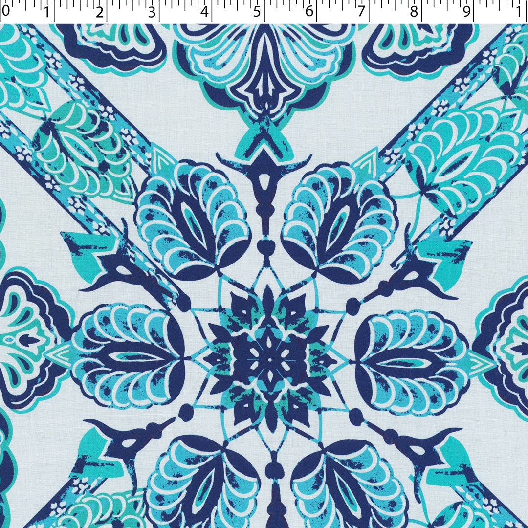 DESIREE - RAYON VOILE PRINTS - TRIBAL BORDER – Fabricland Online