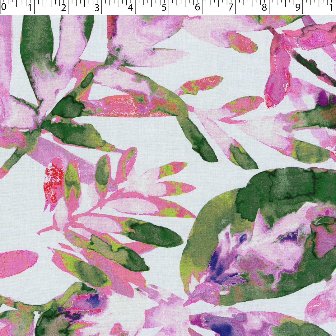 DESIREE - RAYON VOILE PRINTS - TROPICAL LEAVES – Fabricland Online