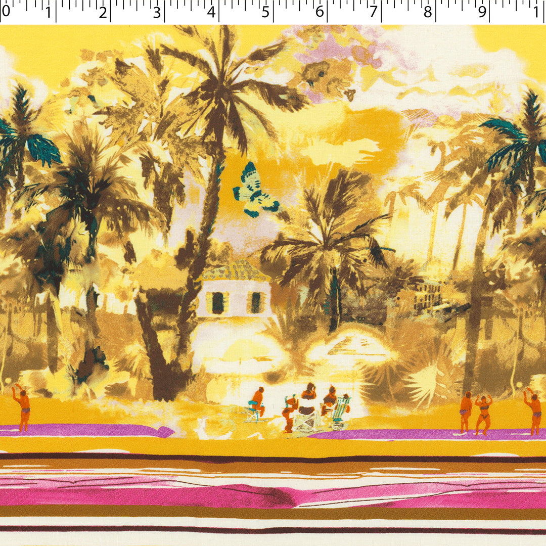 CHIT CHAT COLLECTION - STRETCH COTTON PRINTS - TROPICAL PARADISE ONE-S ...