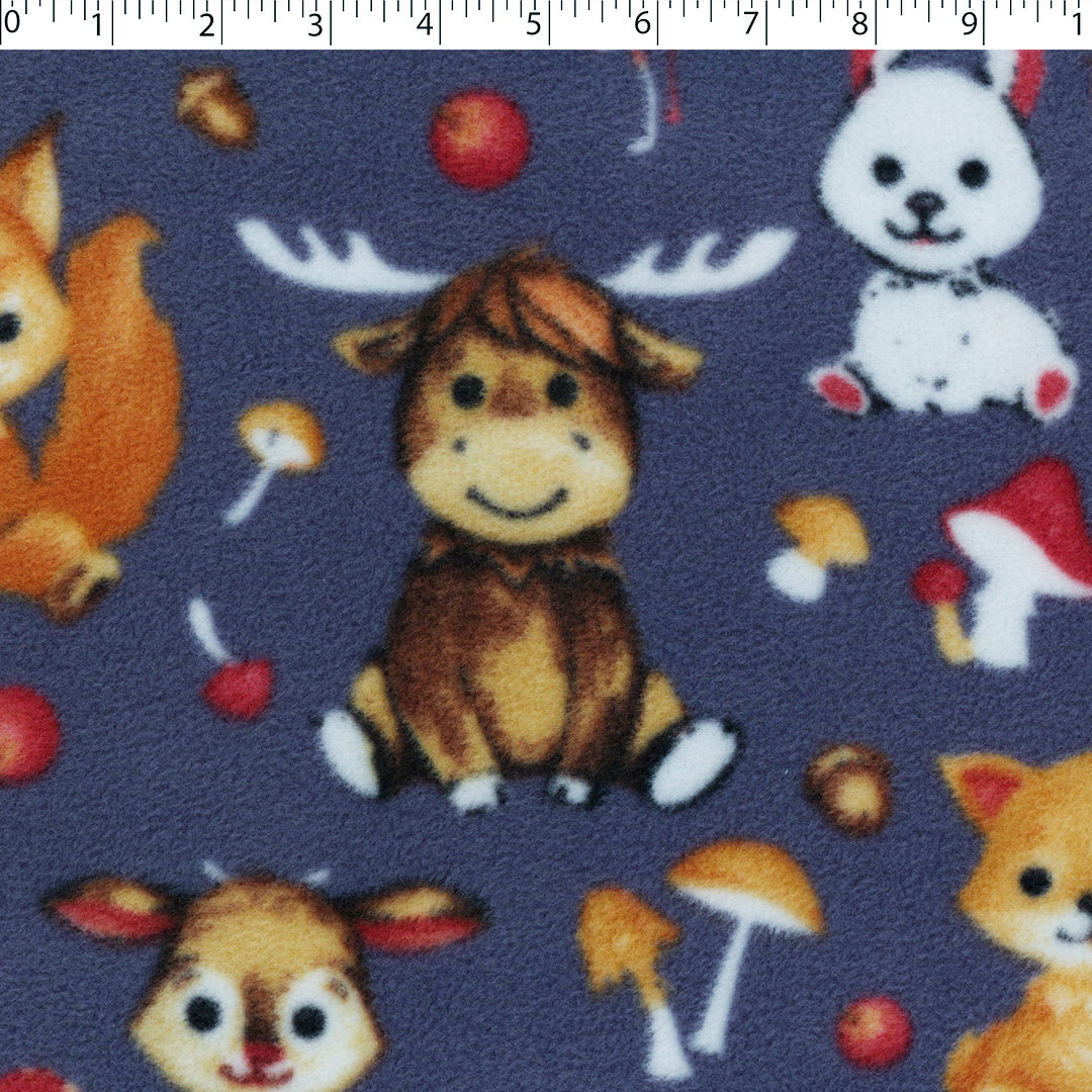 MOUNTAIN FLEECE PRINTS BABY - FOREST KIDS – Fabricland Online