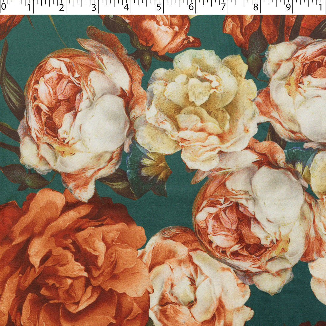 LOUELLA - PRINTED VELVET - ROSES – Fabricland Online