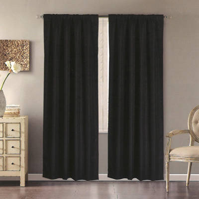 ALSTON BACK TAB PANEL - BLACK – Fabricland Online