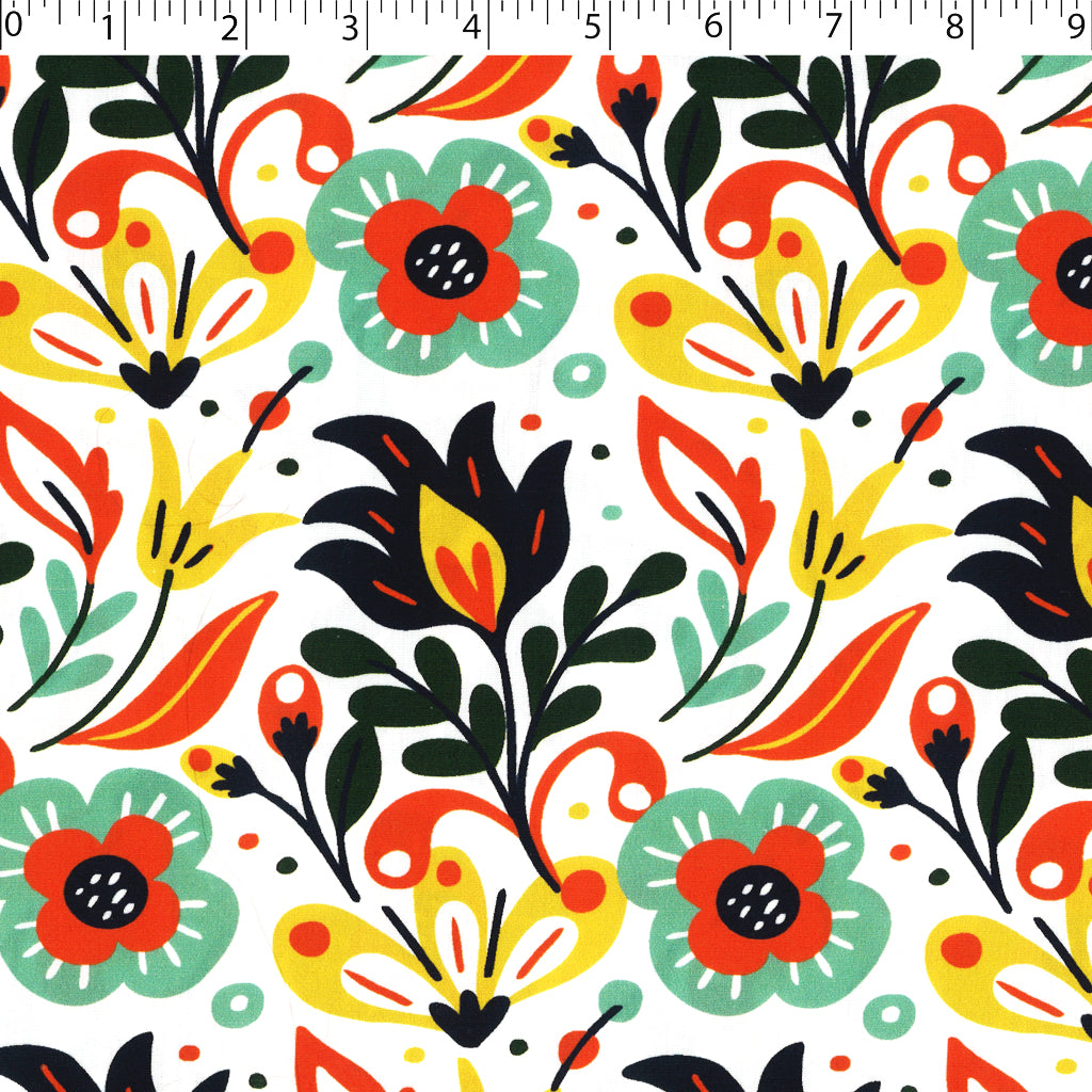 SOCIETY POPLIN PRINTS - FOLKSY – Fabricland Online